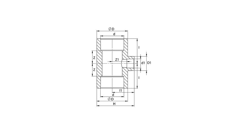 Reducing Tee 90° | EGIC